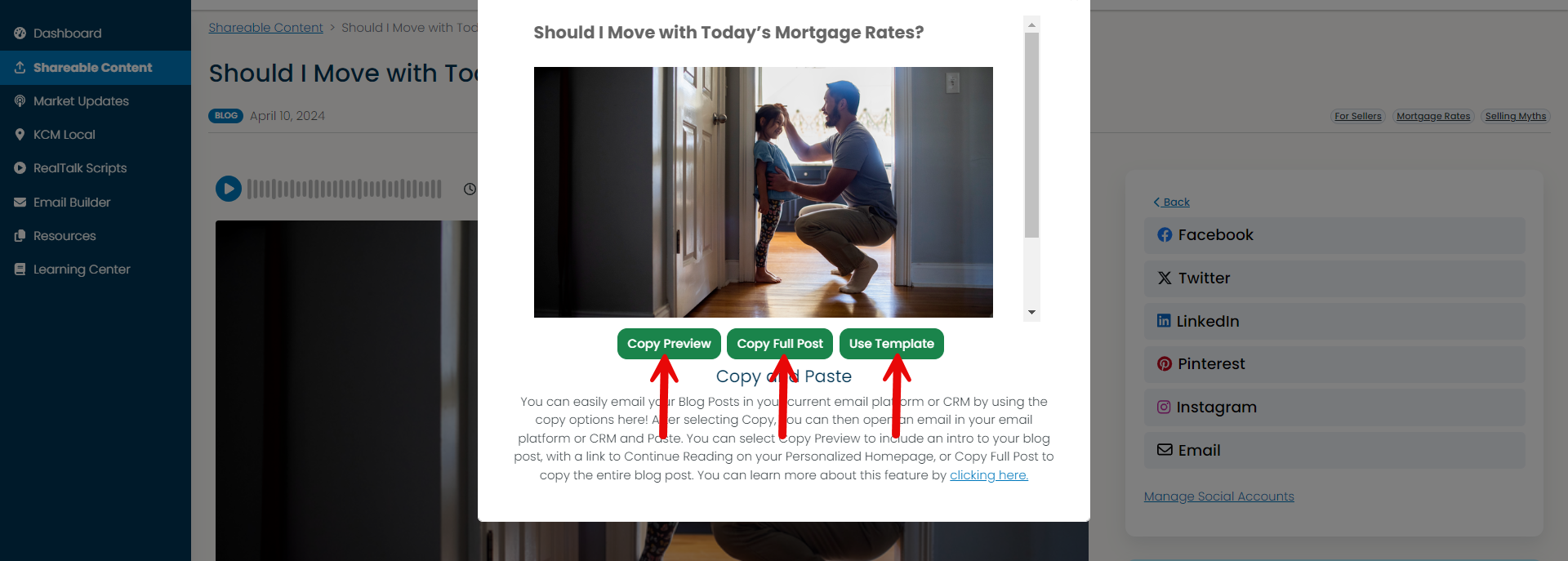 How to Email Content