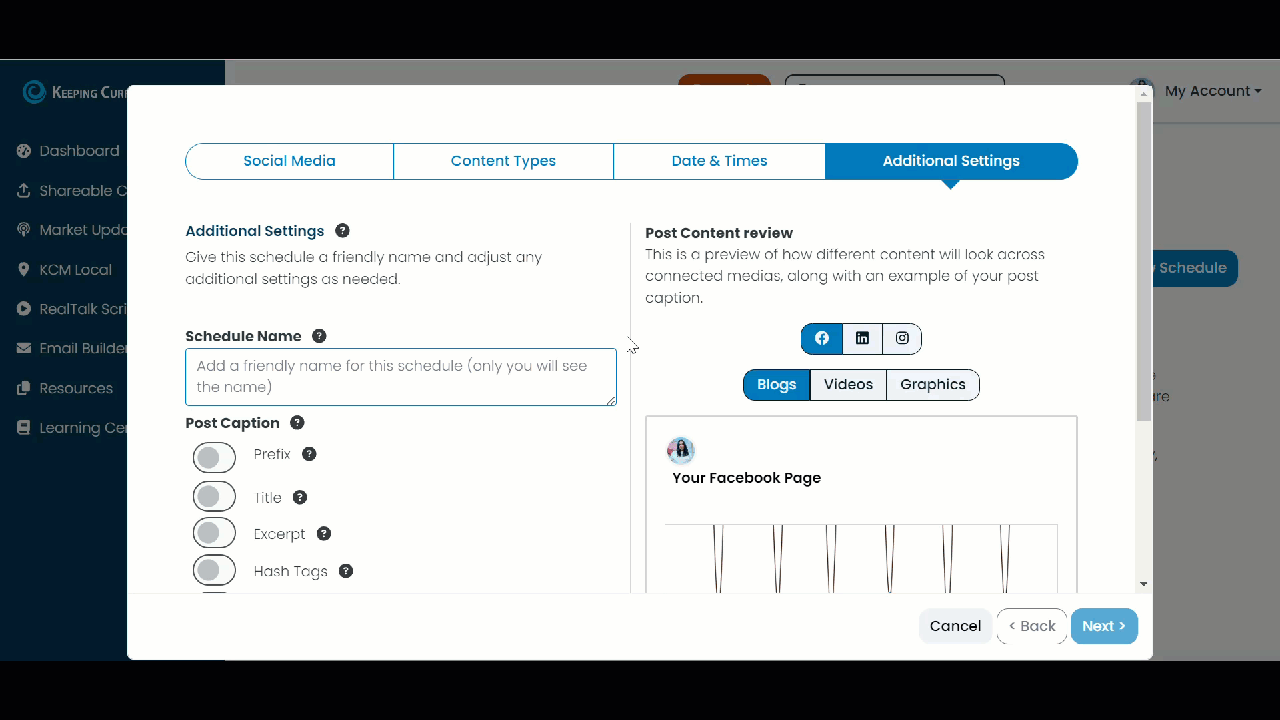 Automatic Social Media Posting